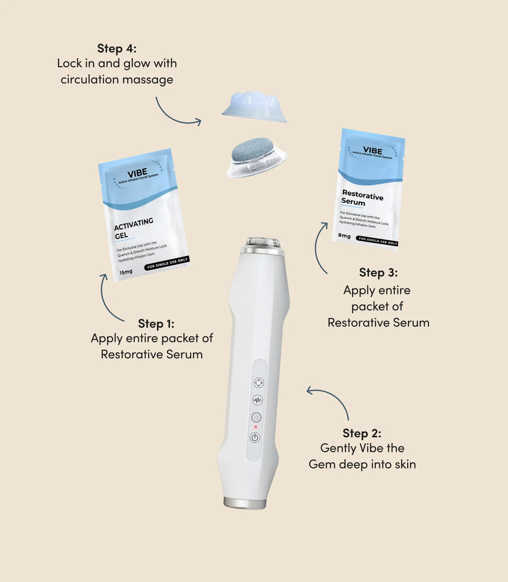 Vibe Facial Device | Gem-Infused Glow | LuminanceRED.com – Luminance RED